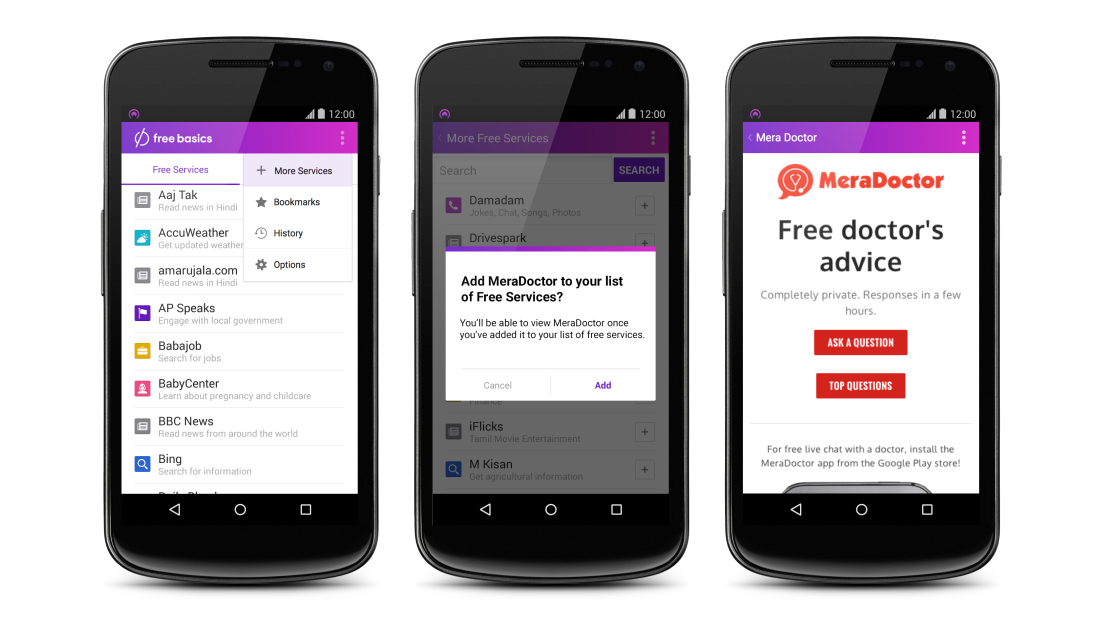 Facebook renames Internet.org app to 'Free Basics,' adds new services ...