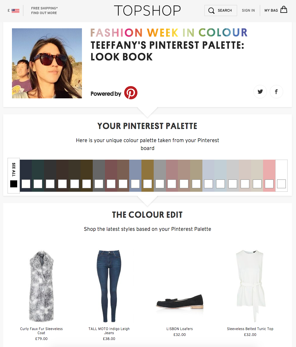Pinterest serves up personalized clothing recommendations on Topshop ...