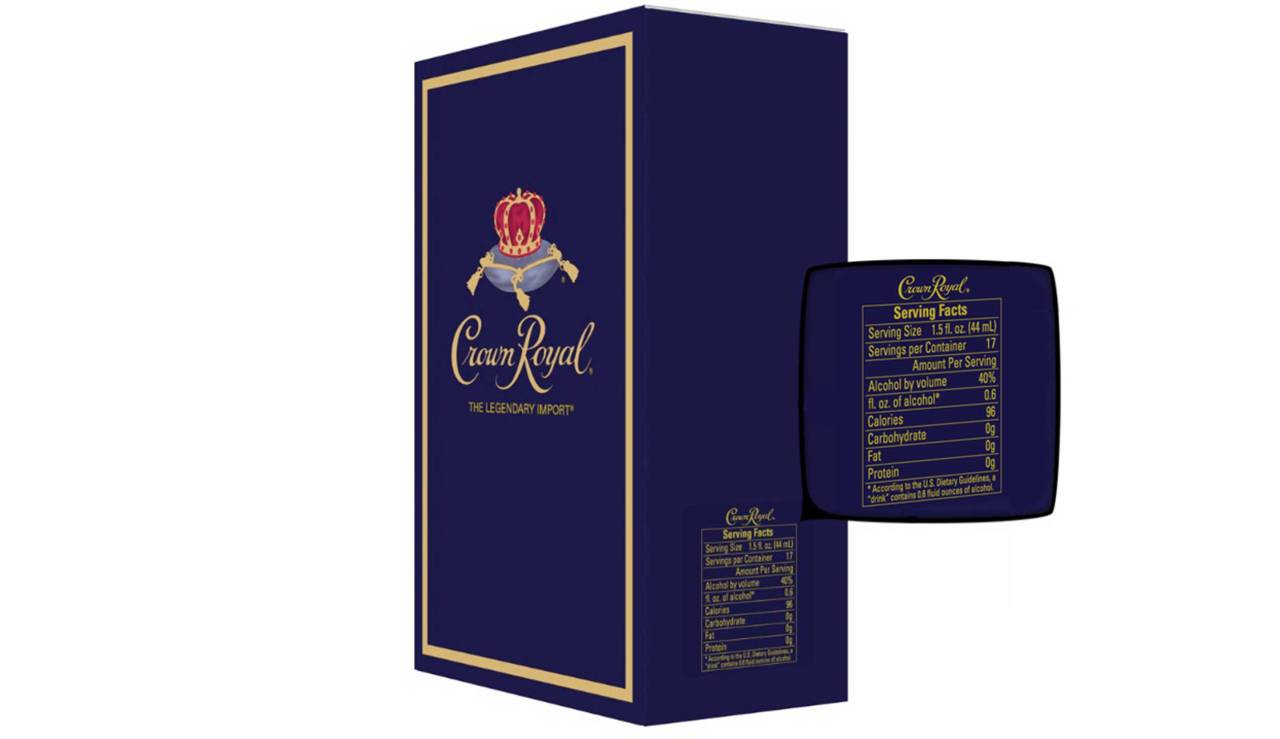 Crown Royal is the first spirit to highlight nutritional information ...