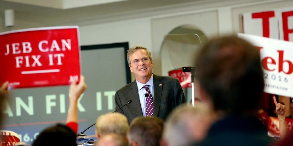 Bush Relaunches Campaign With New 'Jeb Can Fix It' Slogan | Fortune