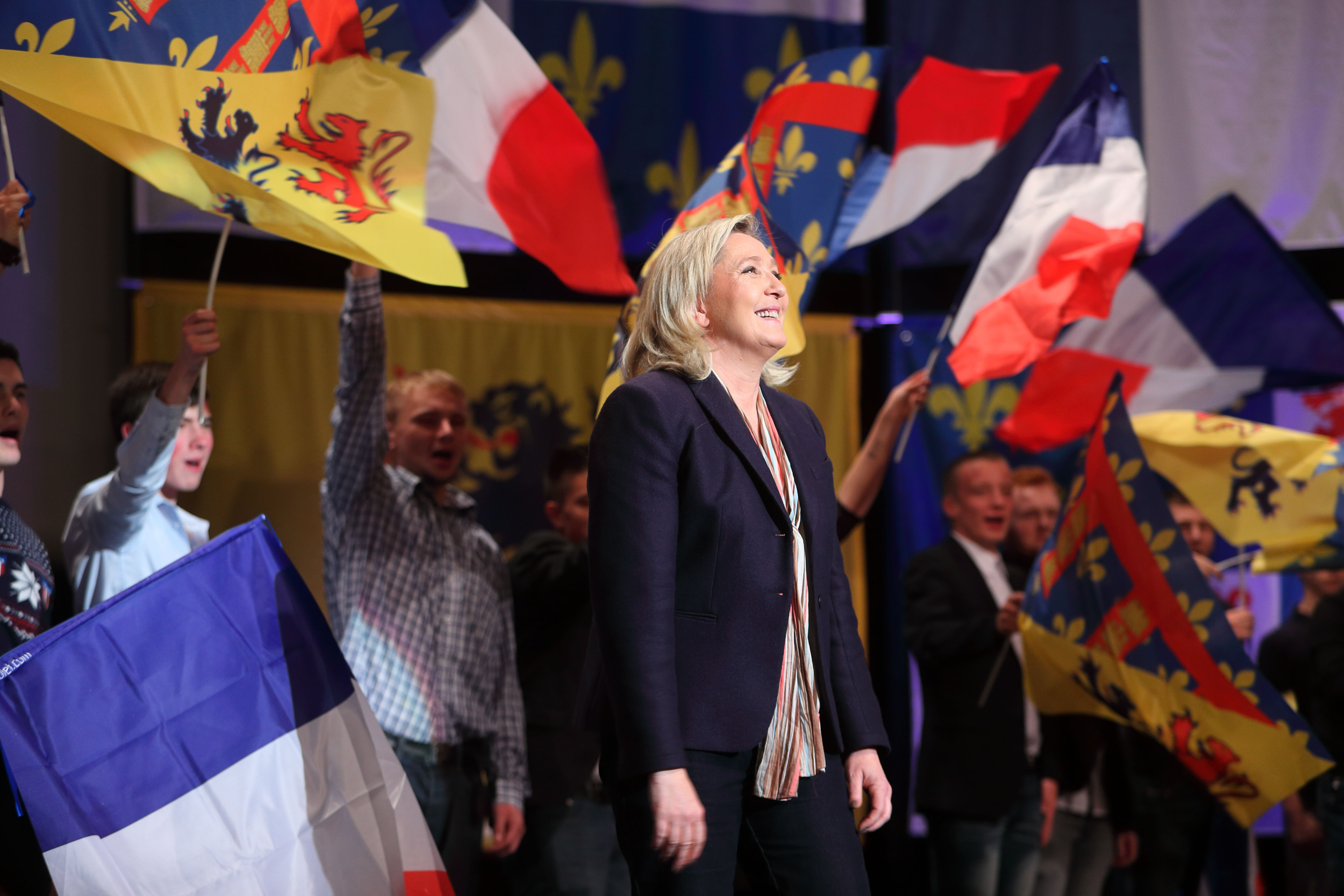 Record Jobless and Terror Threat Boost French Far Right in Poll Race ...