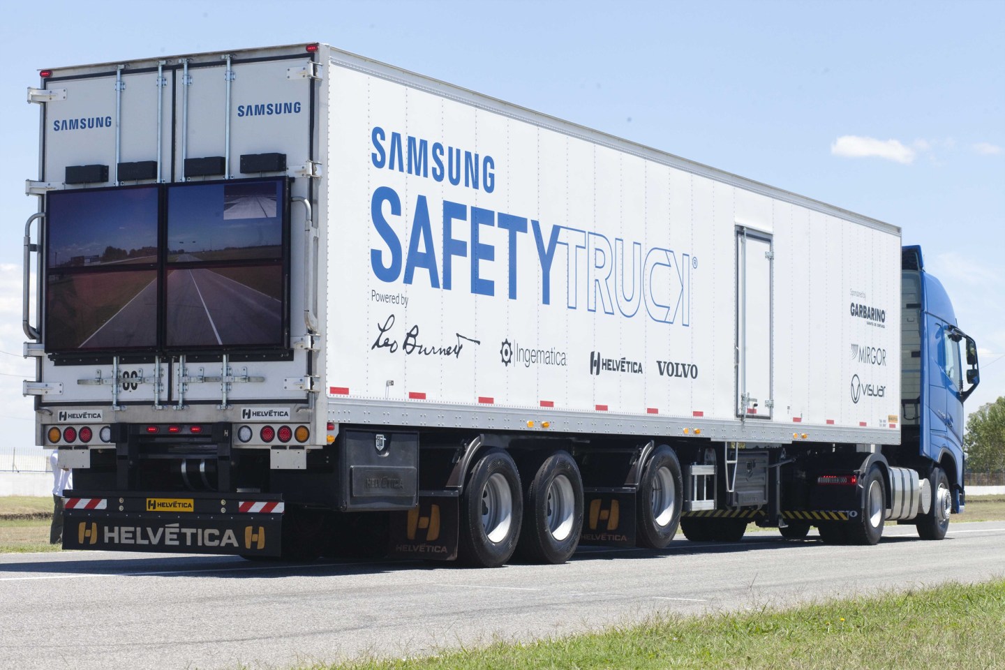 Samsung's 'Invisible' Truck That You Can See Right Through | Fortune