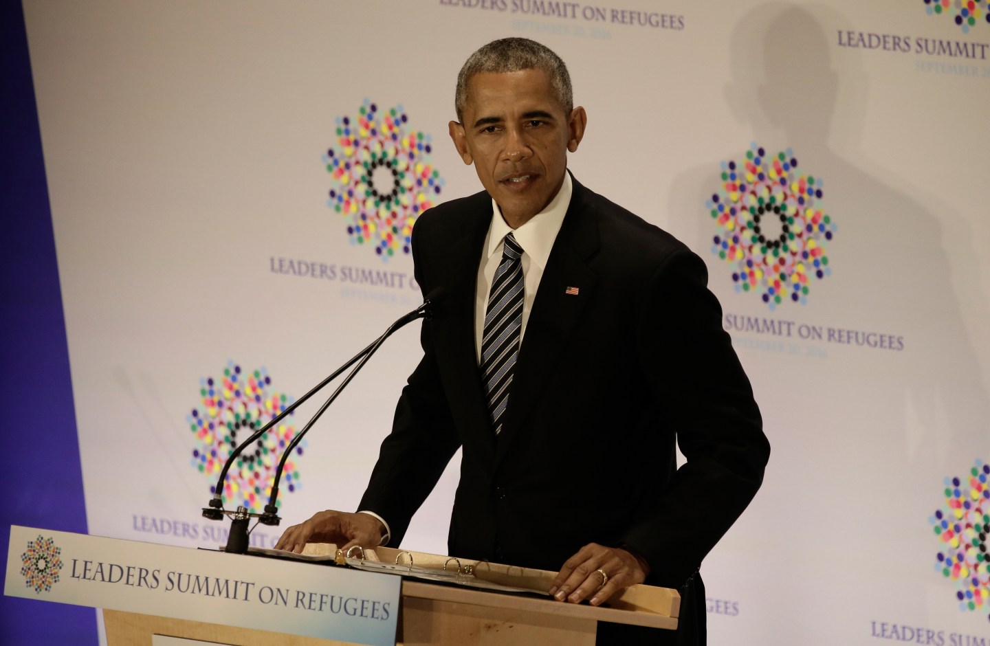 President Barack Obama Says the U.S. Will Accept 110,000 Refugees | Fortune