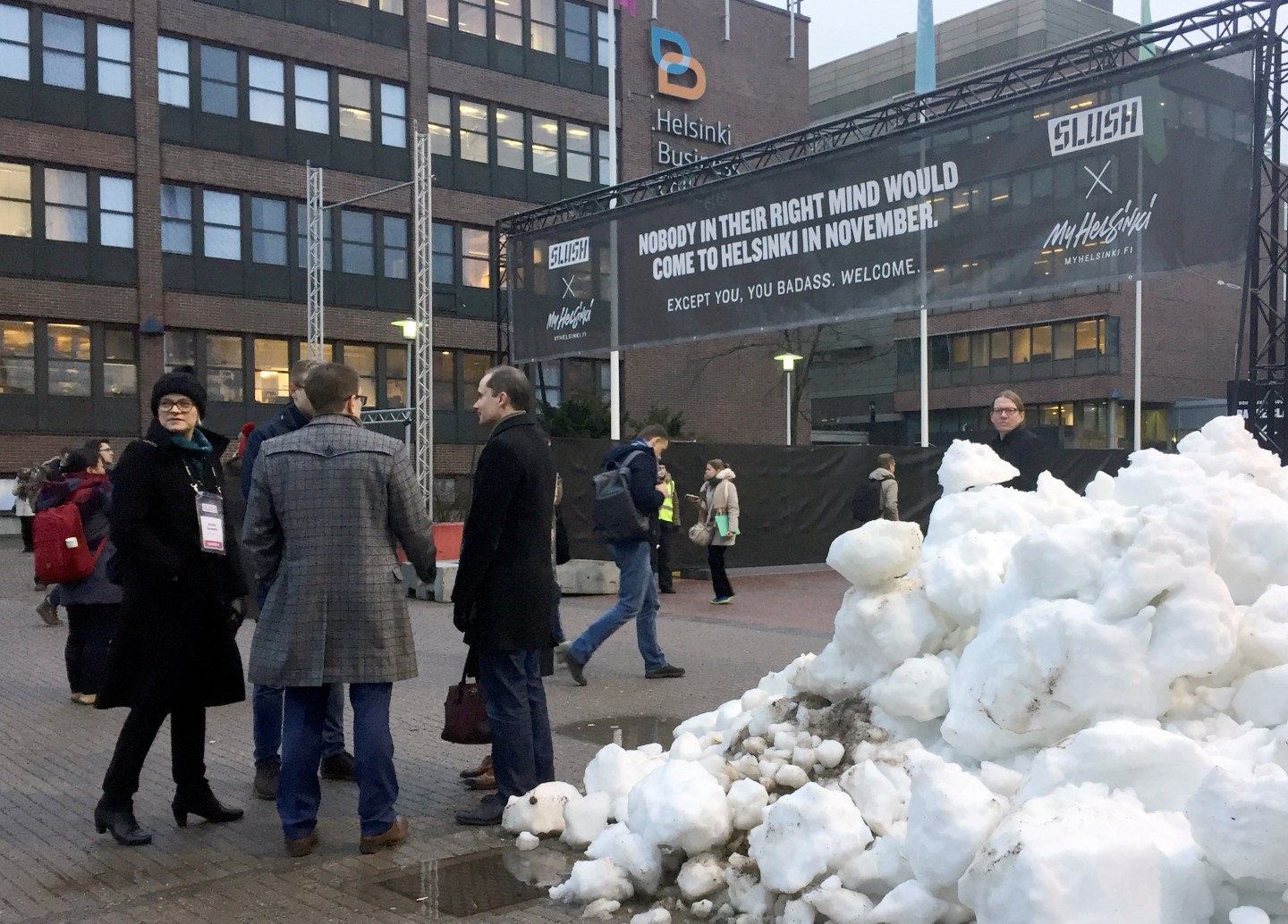 Finland: Airport Welcome Banner Greets Winter Visitors | Fortune