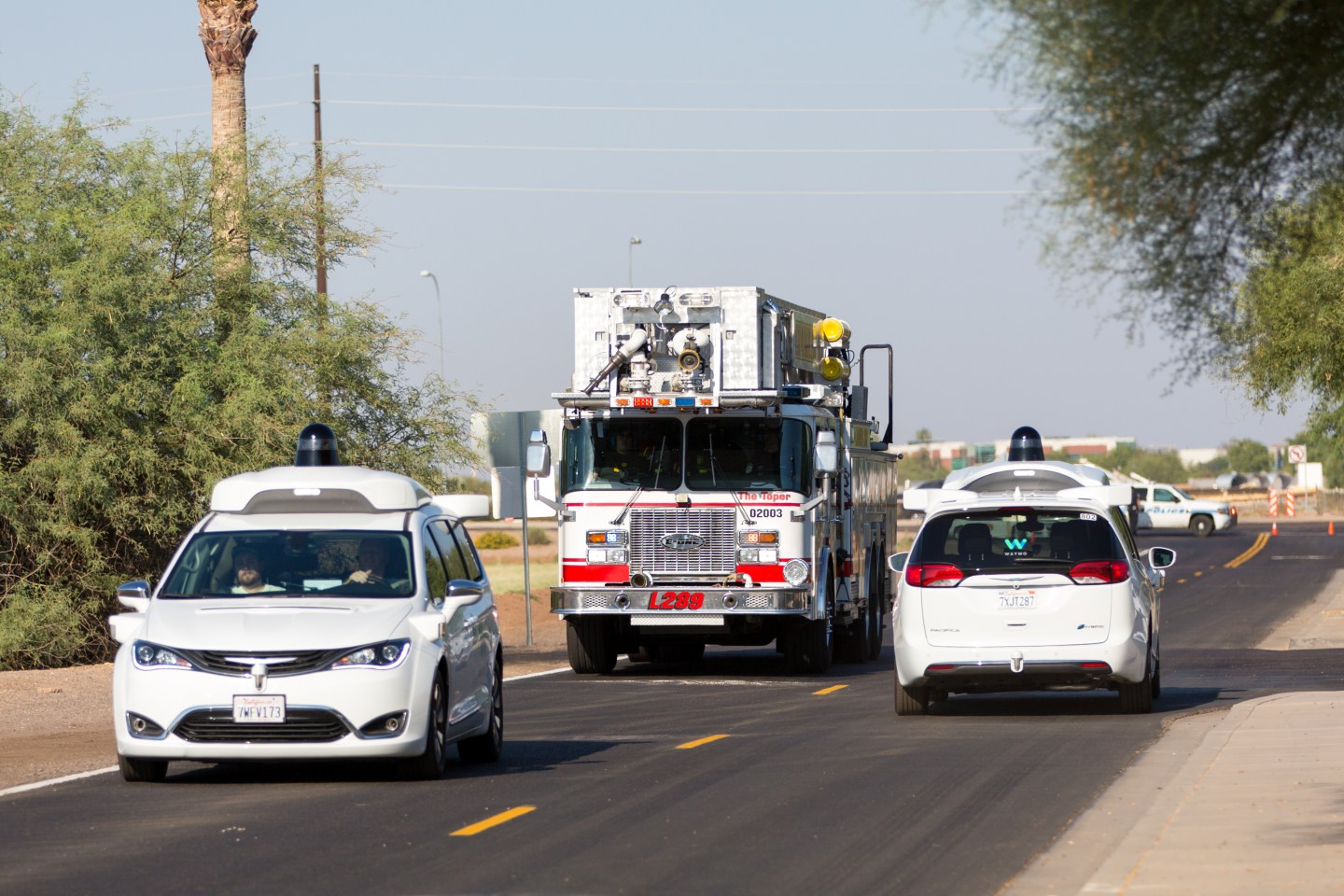 Google's Self-Driving Minivans Spent the Day Training With Police | Fortune