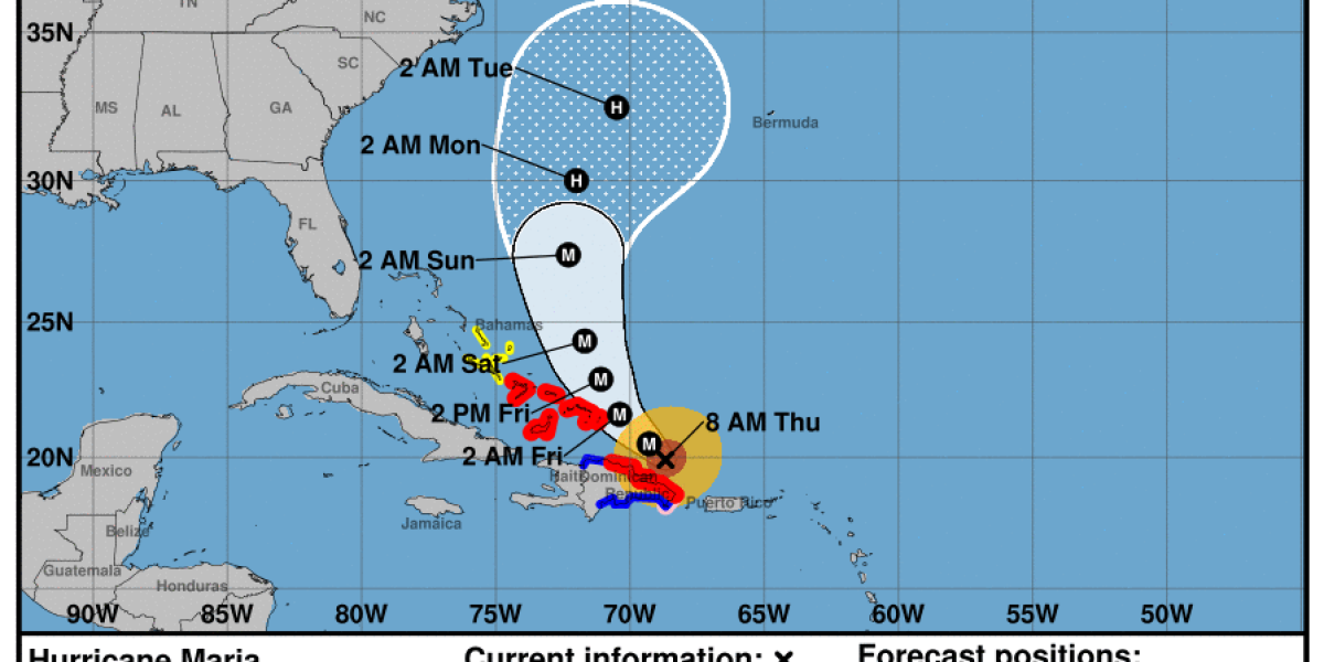 Hurricane Maria Path: storm gains strength after puerto rico | Fortune
