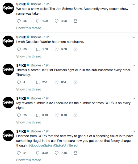 Spike TV Goes Nuts on Twitter as Paramount Network Change Looms | Fortune