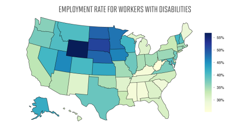 Employment for Americans with Disabilities: State by State statistics ...