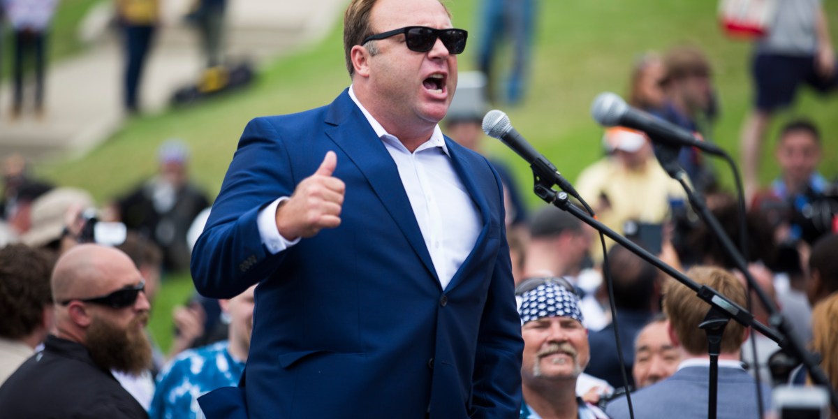 Spotify Removes Some Alex Jones Podcasts as 'Hate Content' | Fortune