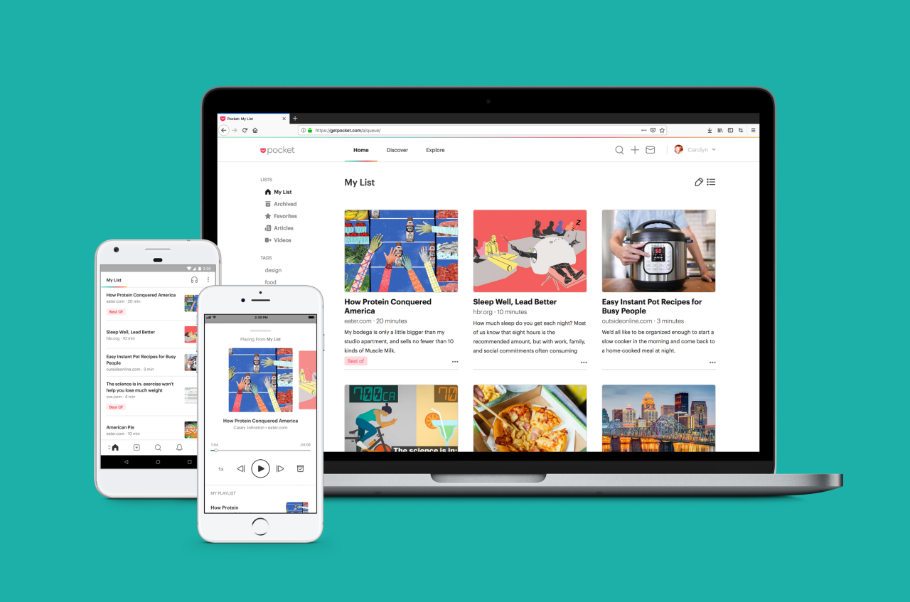 News Reader App Pocket Adds Voice to Play Articles Hands-Free | Fortune