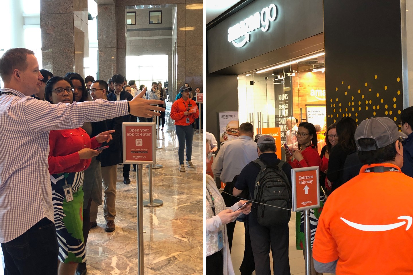 Amazon's New York Amazon Go Store Leads to Long Lines | Fortune