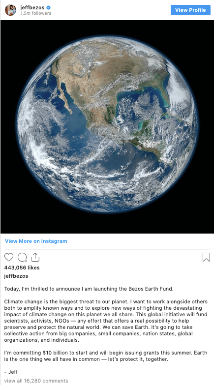 Jeff Bezos's $10B Earth Fund could shape Earth in Bezos's favor | Fortune