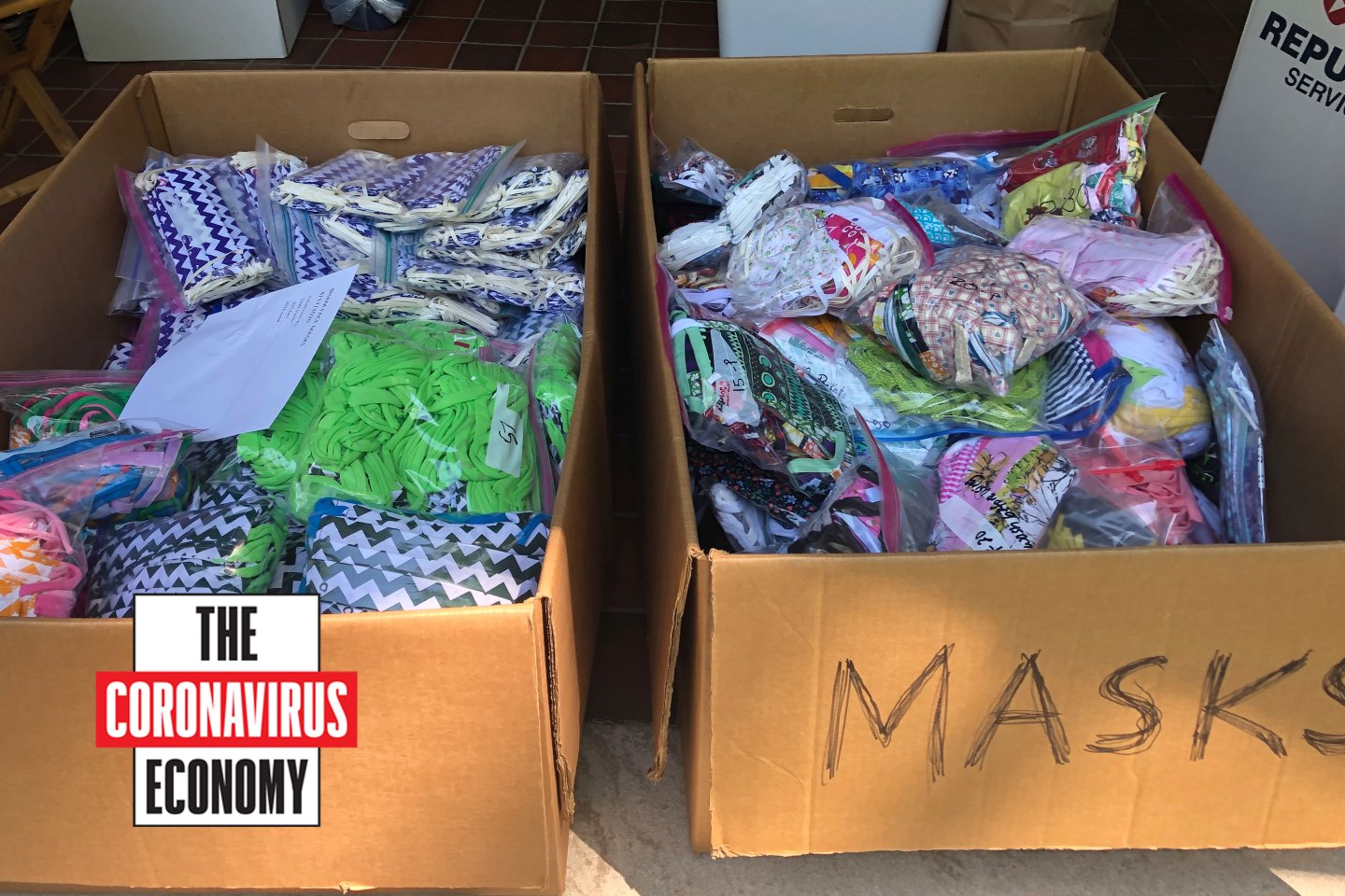 This custom drapery business is now making coronavirus face masks | Fortune