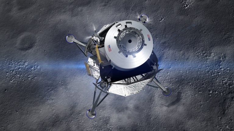 Artemis moon lander mock up delivered to NASA | Fortune