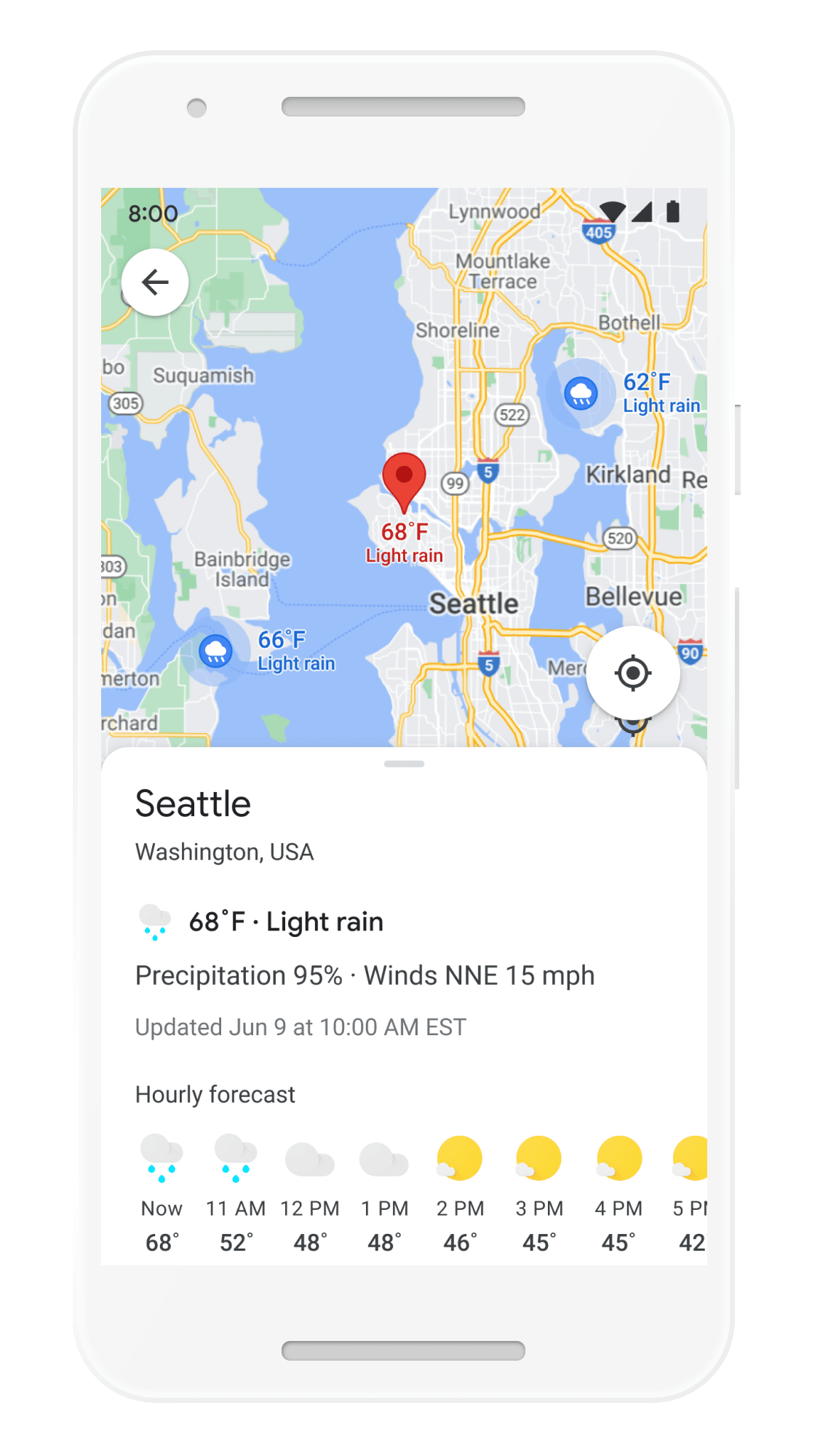 Google Maps to provide more weather information | Fortune