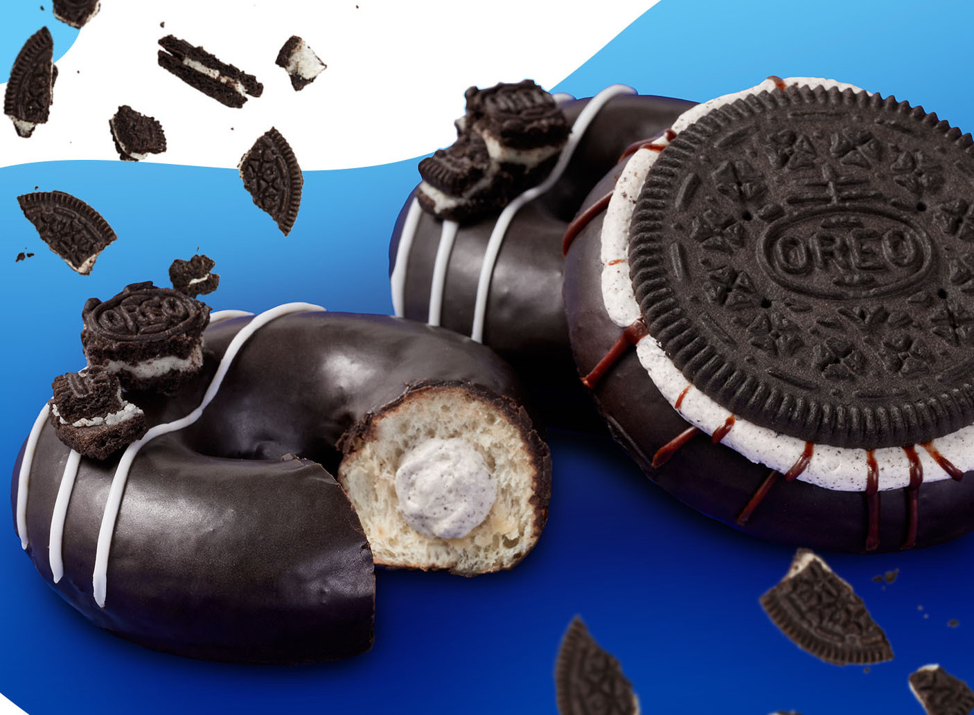 Krispy Kreme and Oreo team up to create an Oreo Cookie doughnut glaze ...
