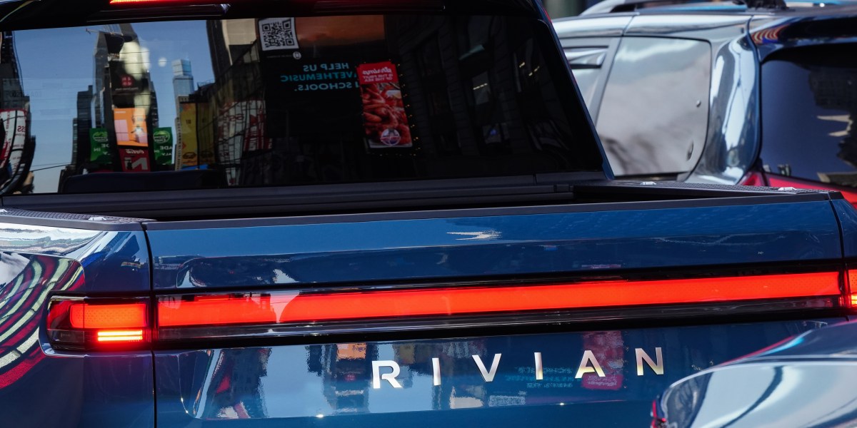 Rivian shares surge 29% after IPO, valuing EV car maker higher than GM ...