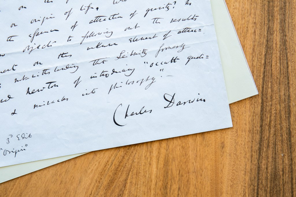 Charles Darwin-signed document could sell for record $1.2 million at ...