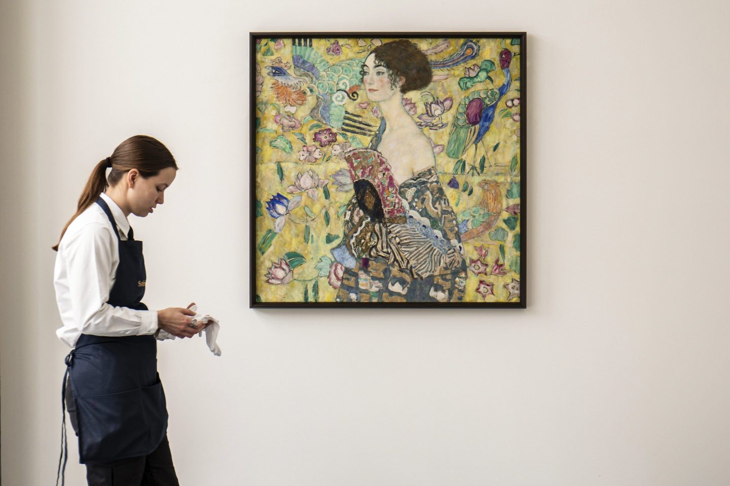 Gustav Klimt's 'Lady with a Fan' up for $80 million Sotheby's auction ...