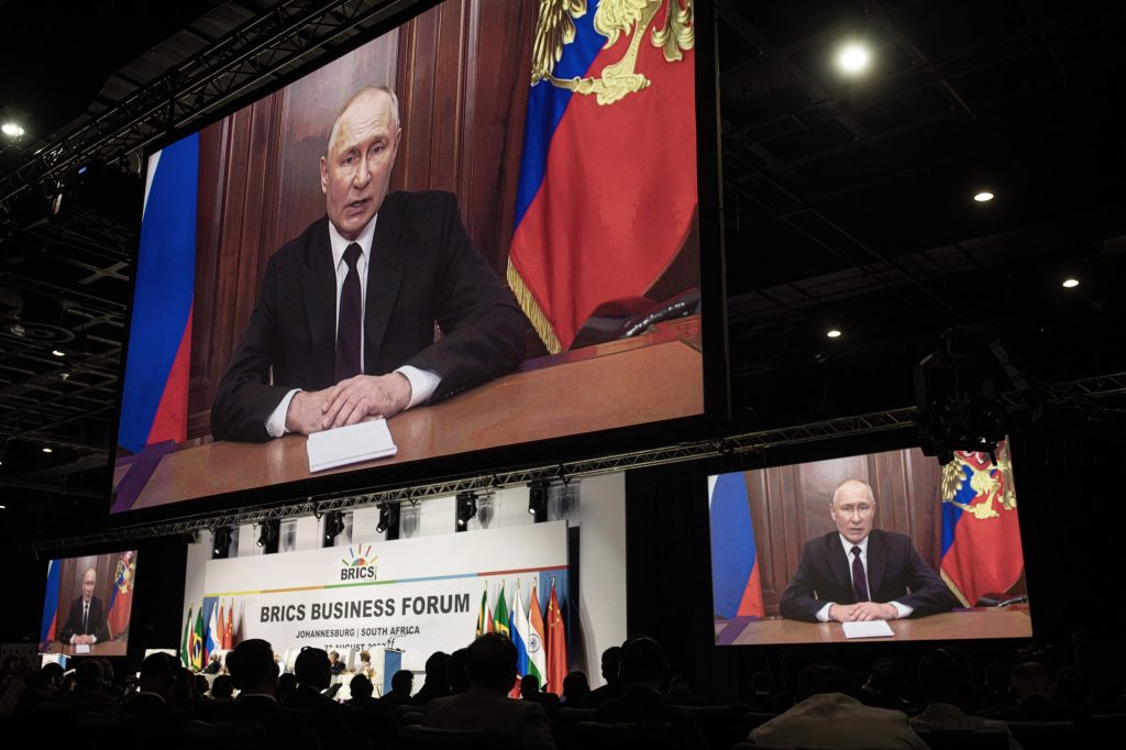 Vladimir Putin tells BRICS economic conference de-dollarization is ...