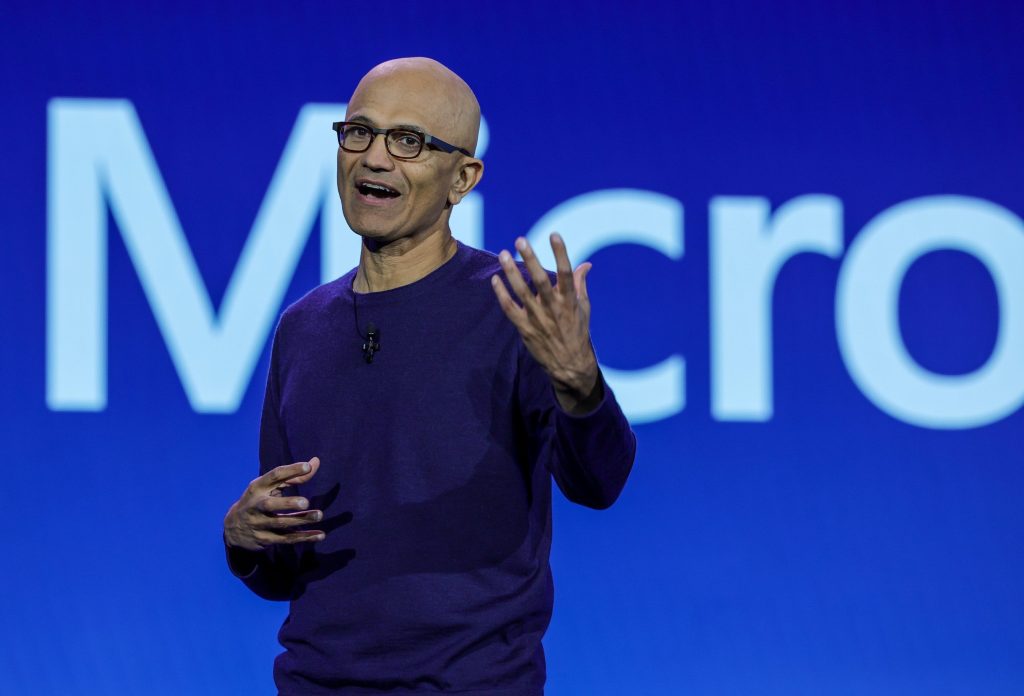 Microsoft market capitalization hits $3 trillion as CEO Satya Nadella ...